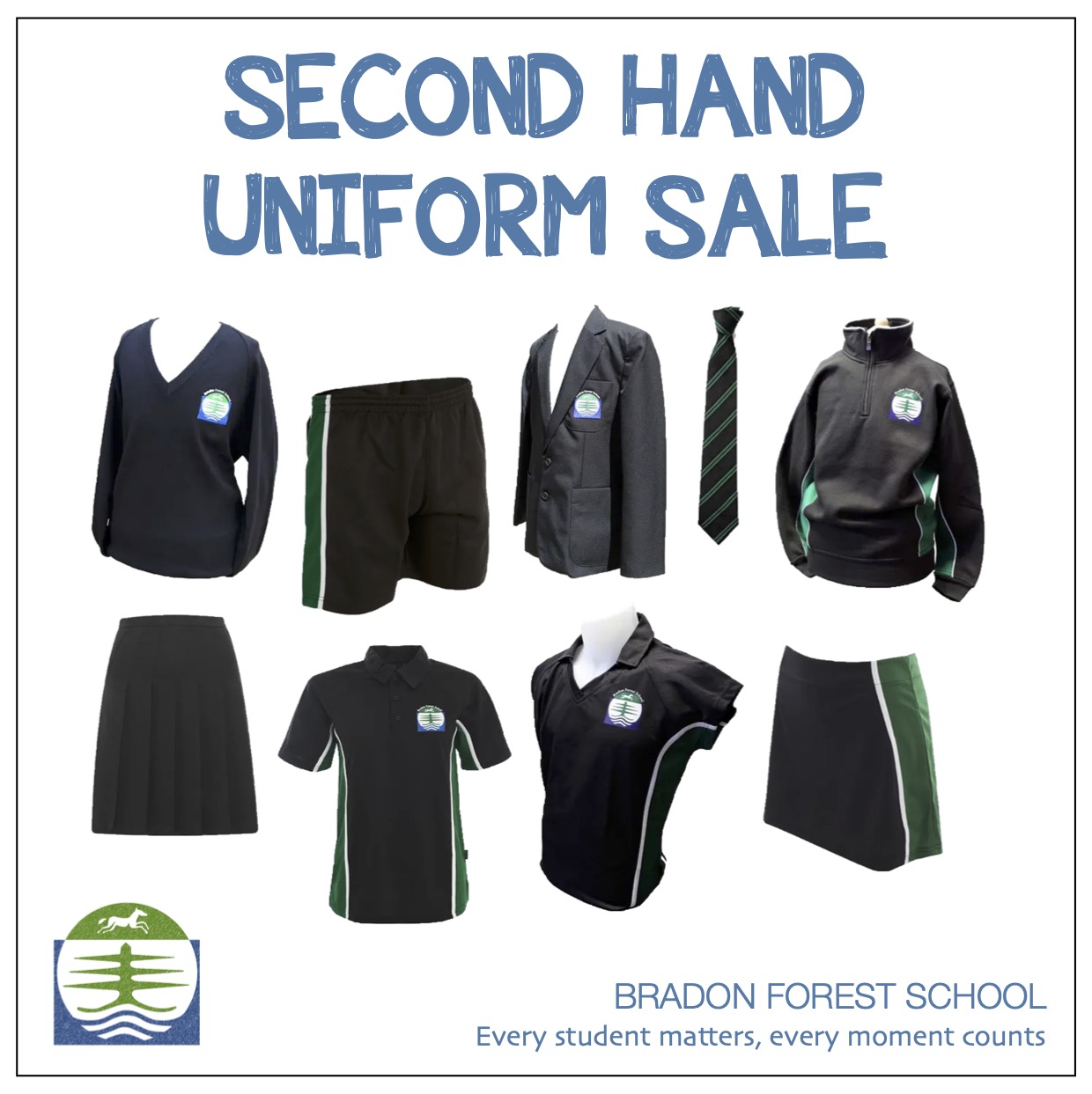 Second Hand Uniform Sale - 14/1/26 - Bradon Forest School